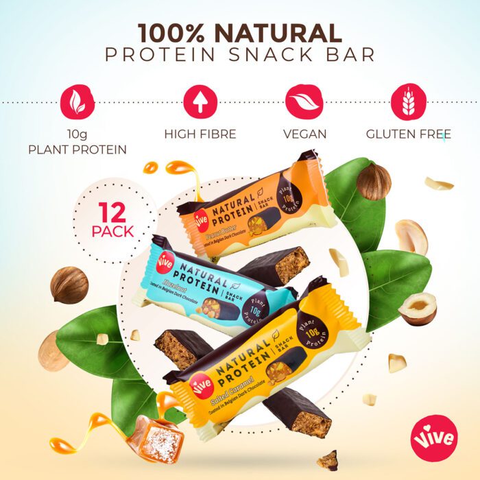 Vive Dark Chocolate Protein Bars Mixed Flavour Pack X 3 Bars | The Fine ...
