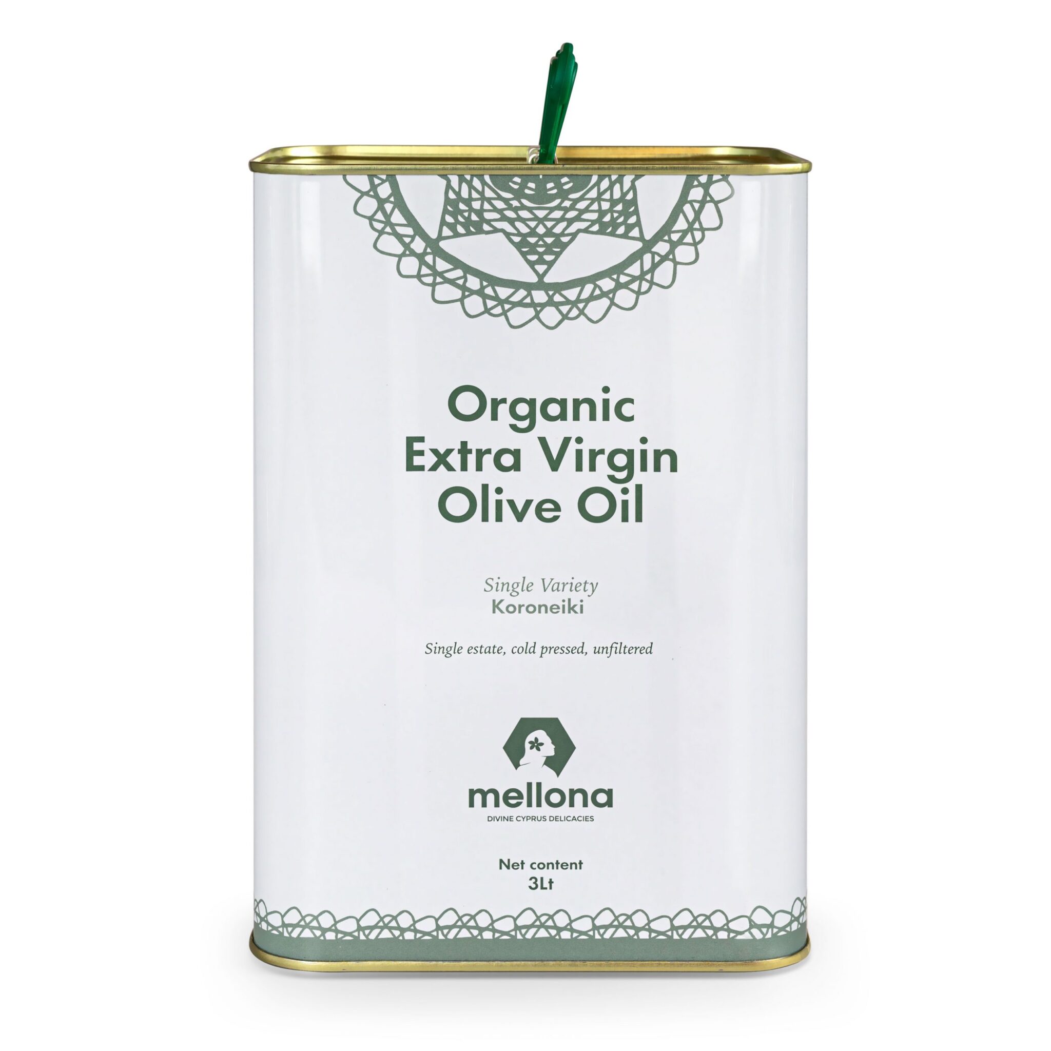 Mellona Organic Extra Virgin Olive Oil 3 Litre | The Fine Harvest