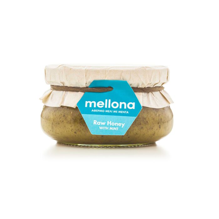 Mellona 100% Raw Natural Honey With Mint | The Fine Harvest