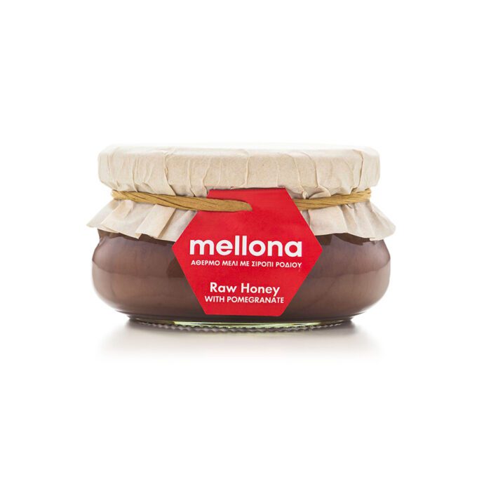 Mellona 100% Raw Natural Honey With Pomegranate | The Fine Harvest