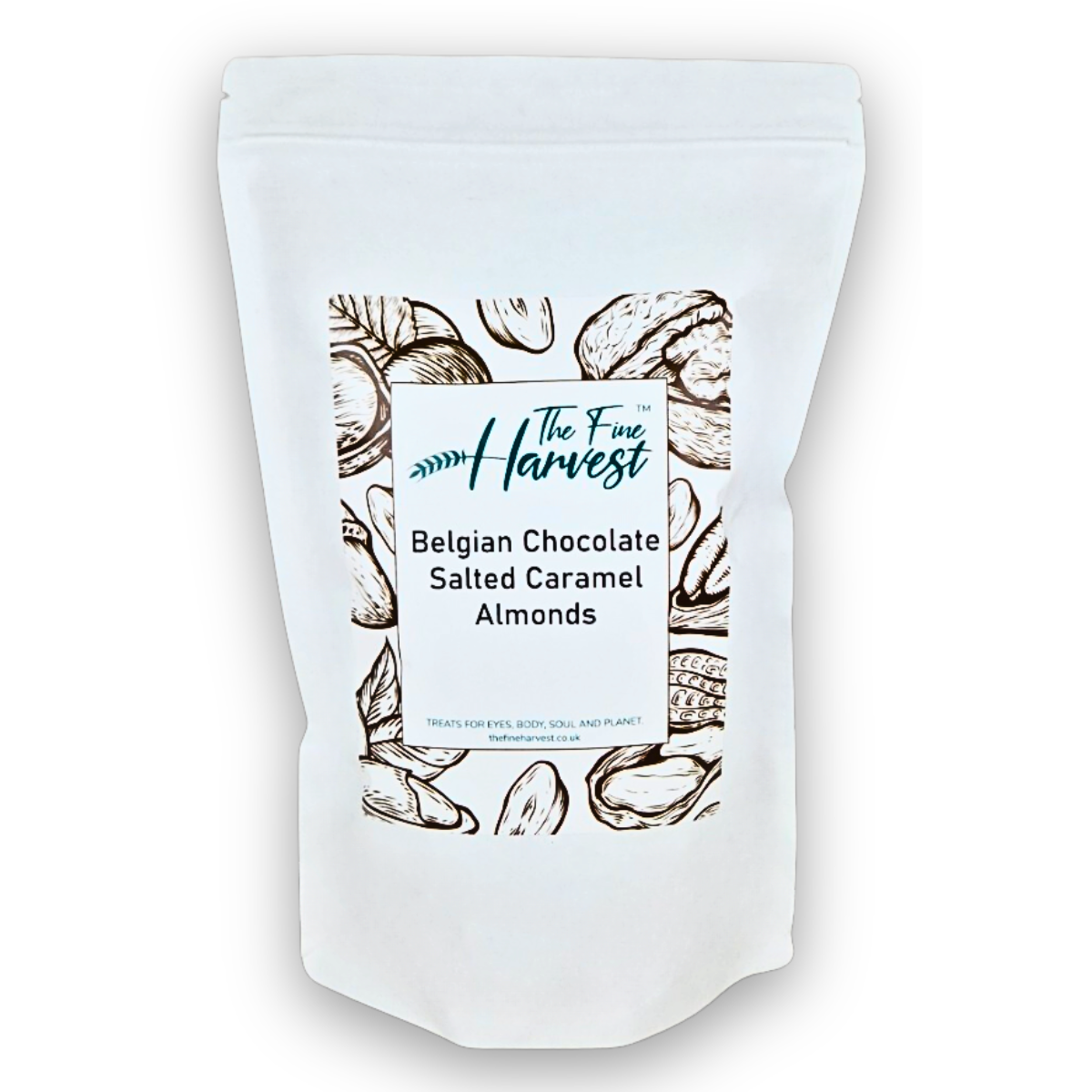 The Fine Harvest Salted Caramel Chocolate Coated Almonds 1kg | The Fine ...